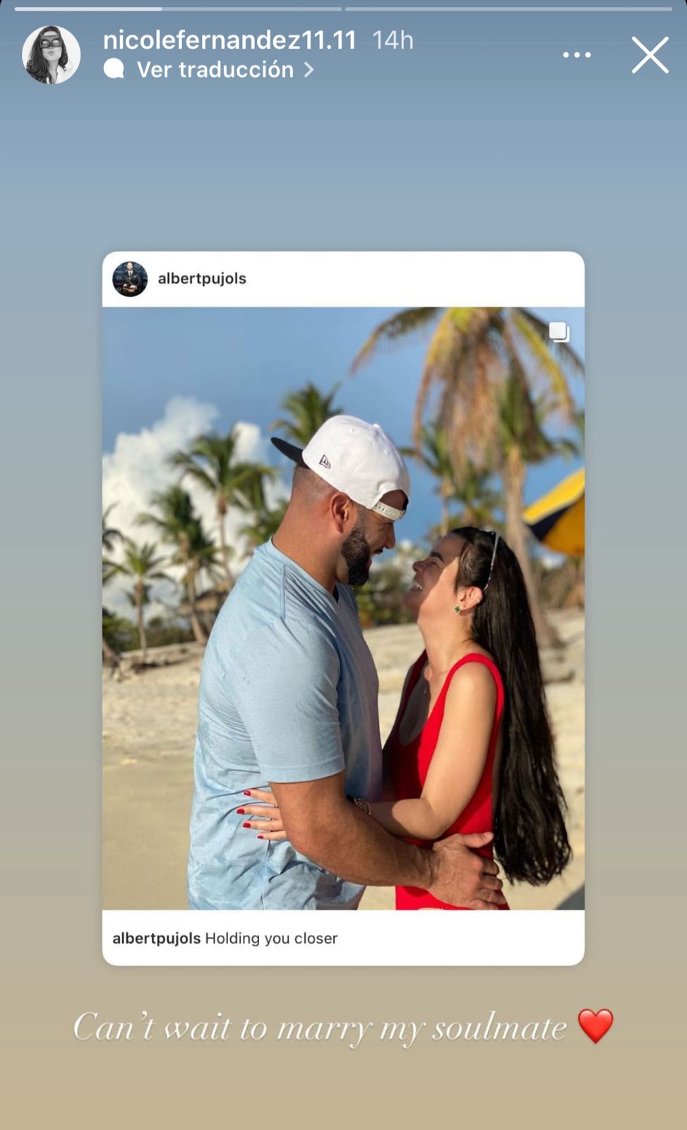 ¡Habrá boda! Albert Pujols y Nicole Fernandez se casarán | RC Noticias